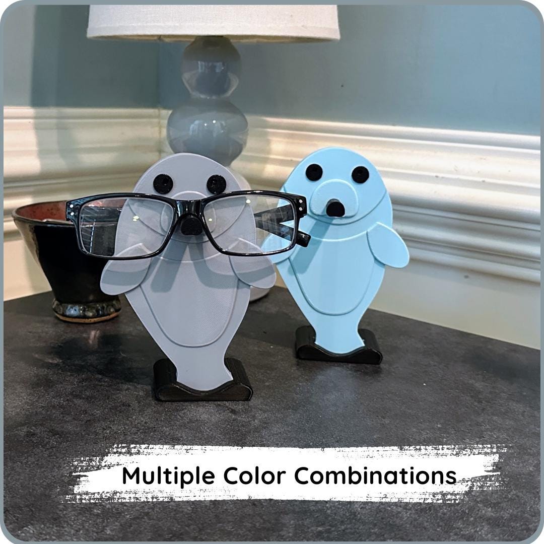 Manatee Eyeglass Holder – Cute Marine Animal Glasses Stand ...
