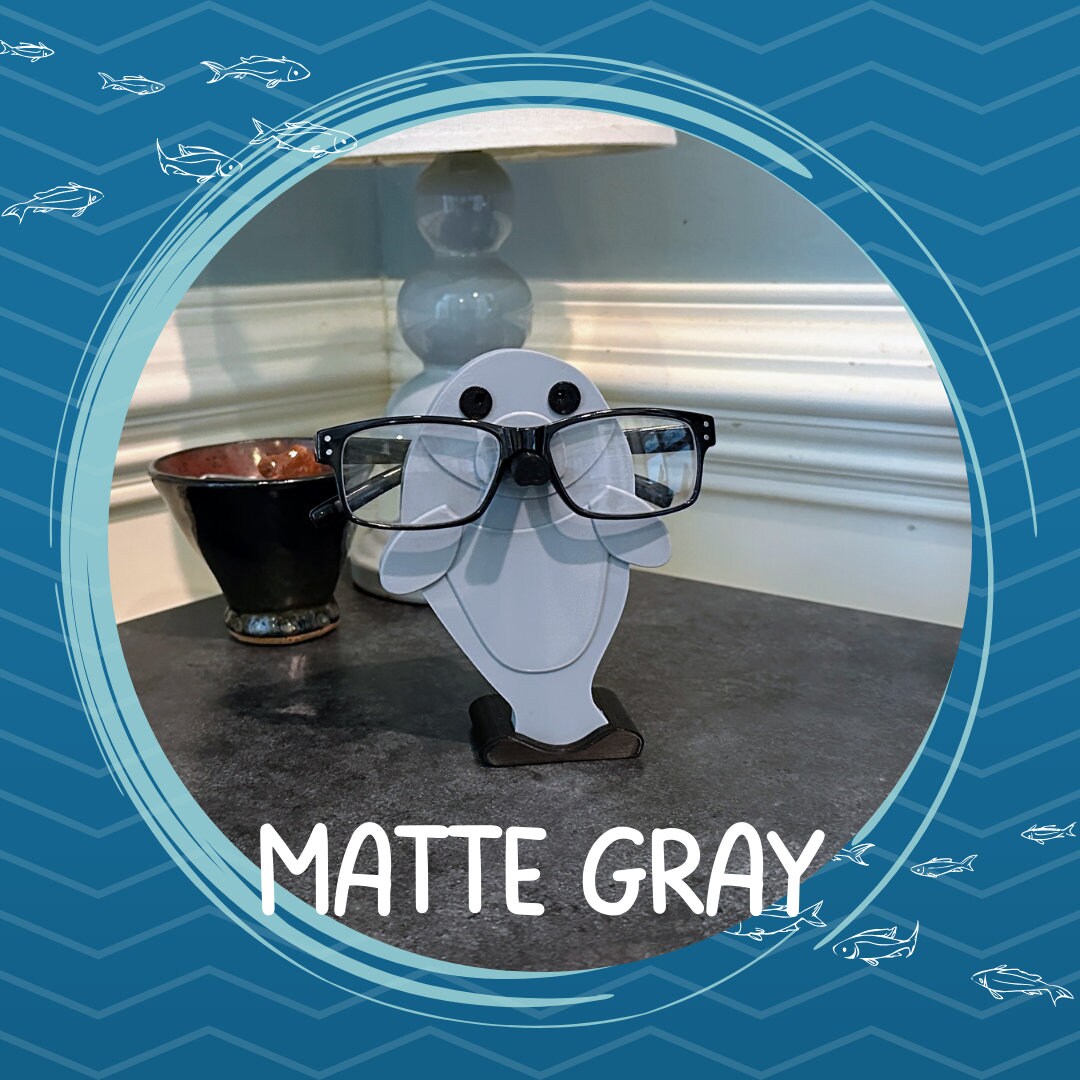 Manatee Eyeglasses Holder: Novelty Glasses Stand, Marine Animal Gift - Etsy