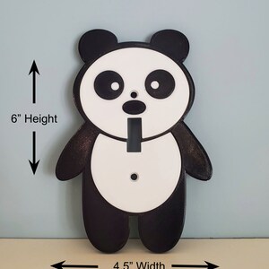 Cute Panda Light Switch Cover, Single Toggle Light Switch Plate, Kids ...