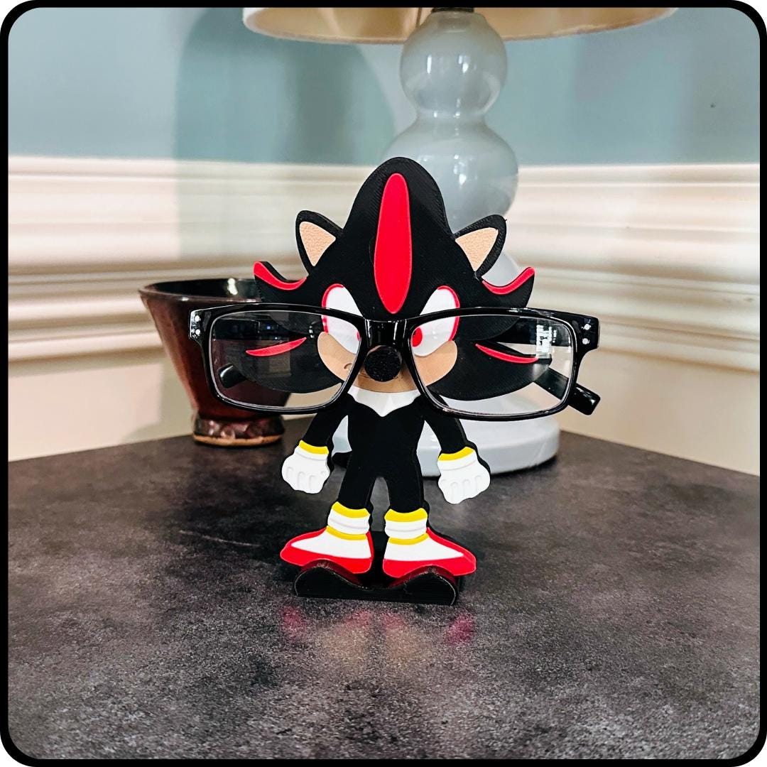 Shadow the Hedgehog Eyeglass Holder: Unique Sonic Kids Gift - Etsy