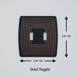 Mid Century Modern Outlet Cover Retro Pattern Rocker Switch Plate Cover ...