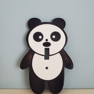 Cute Panda Light Switch Cover, Single Toggle Light Switch Plate, Kids ...