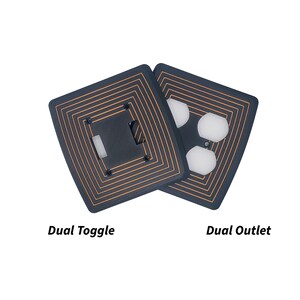 Mid Century Modern Outlet Cover Retro Pattern Rocker Switch Plate Cover ...