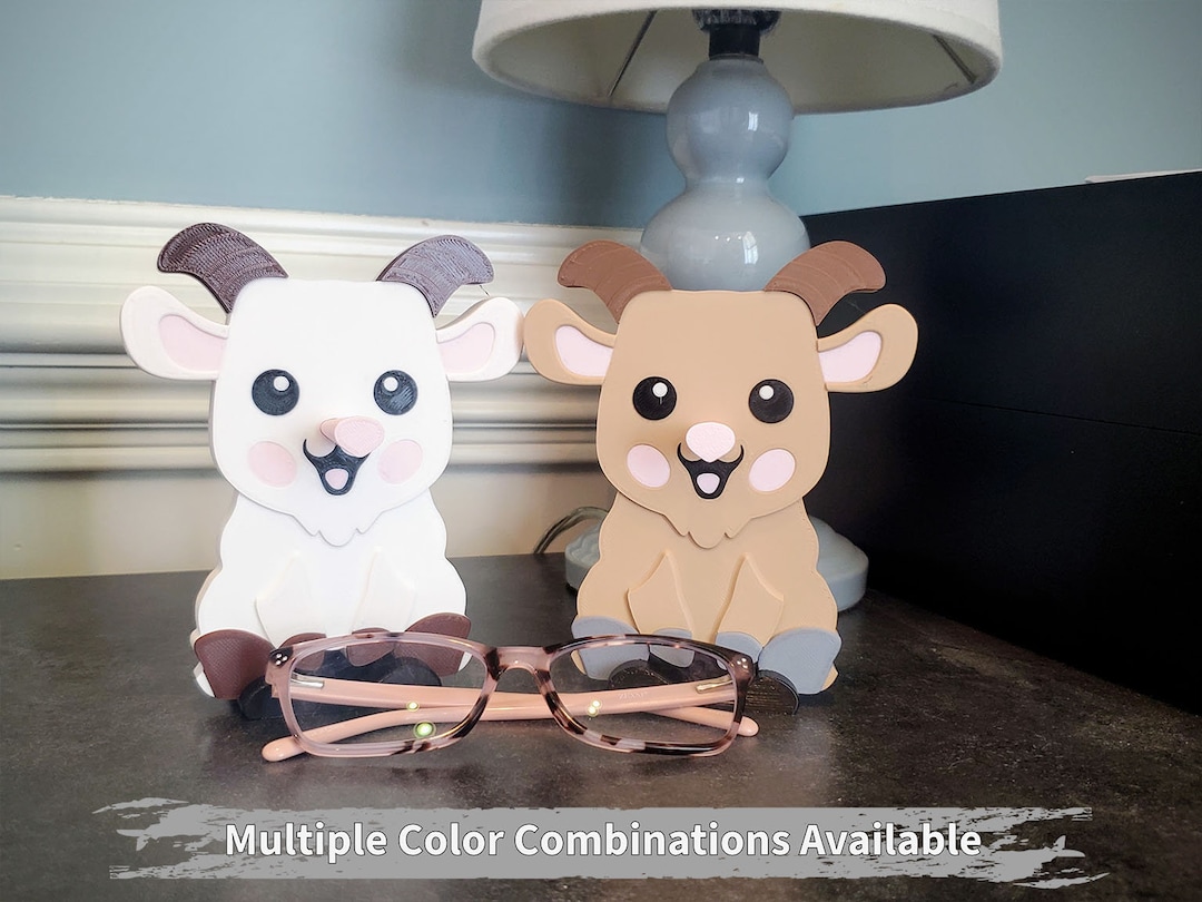 Goat Eyeglasses Holder: Unique Animal Glasses Stand - Etsy