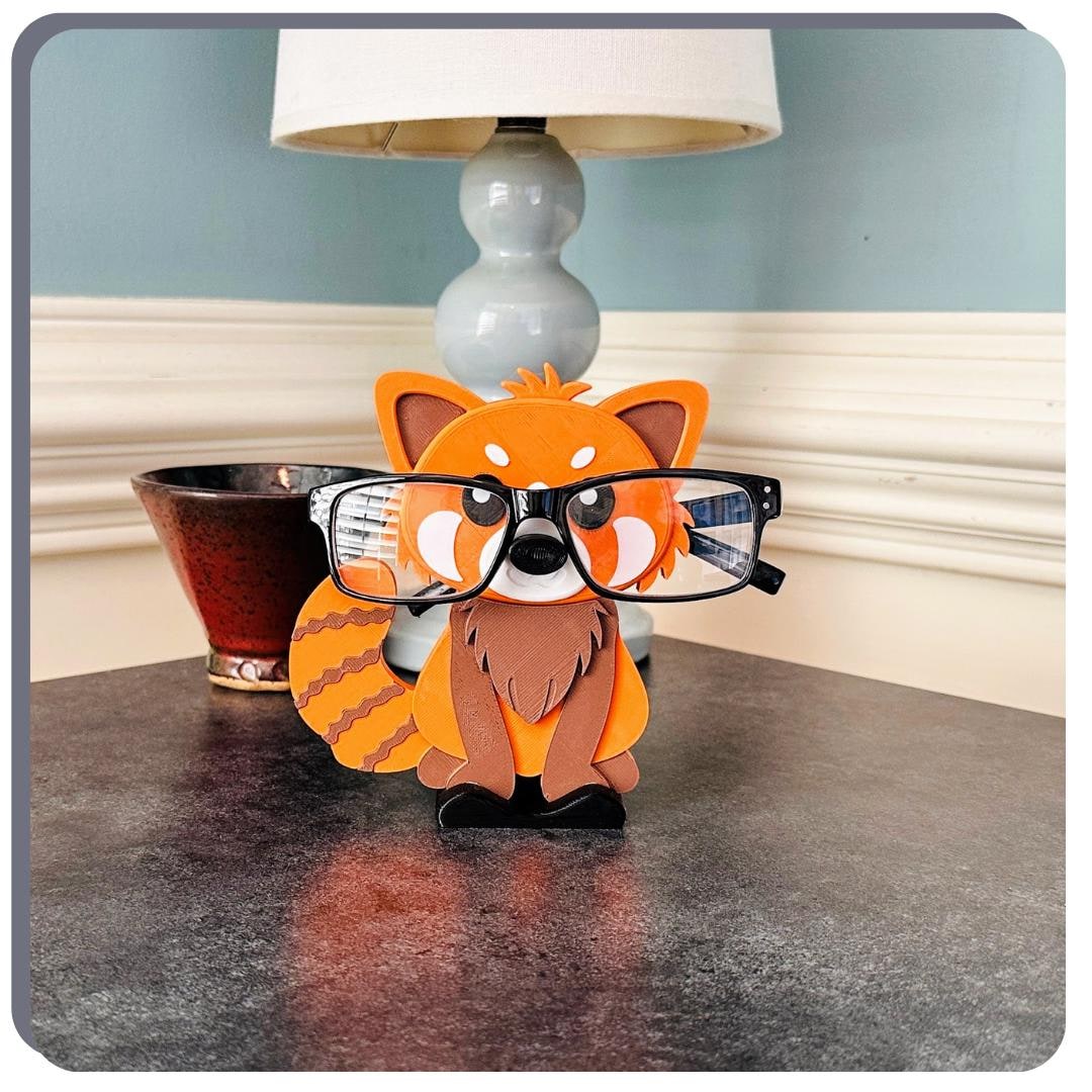 Red Panda Eyeglasses Holder, Lesser Panda Glasses Stand, Amazing Mother ...
