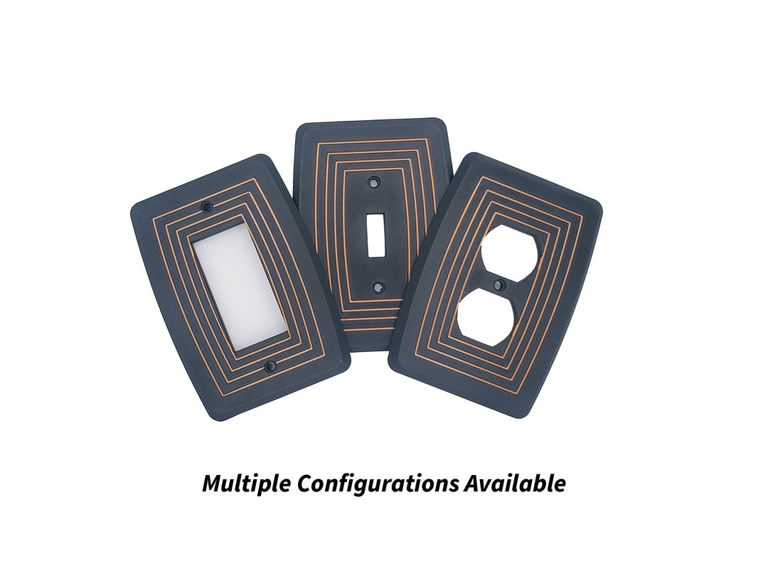 Mid Century Modern Outlet Cover Retro Pattern Rocker Switch - Etsy