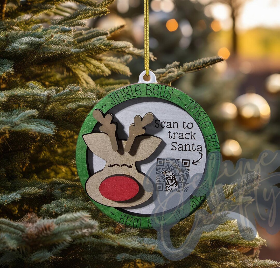 Reindeer Santa Tracker Ornament - Etsy