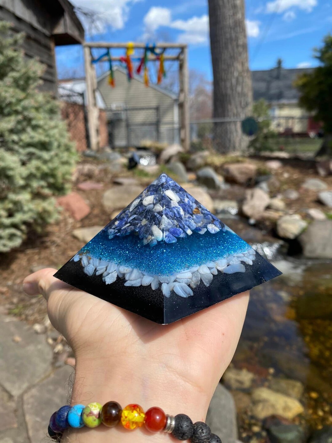 Reiki Infused Orgonite Crystal Pyramids - Etsy