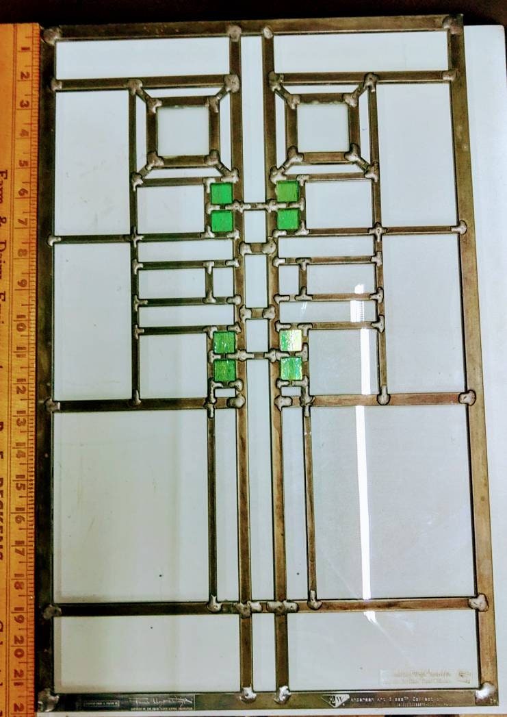 Frank Lloyd Wright Andersen Art Glass Stained Glass Window - Etsy