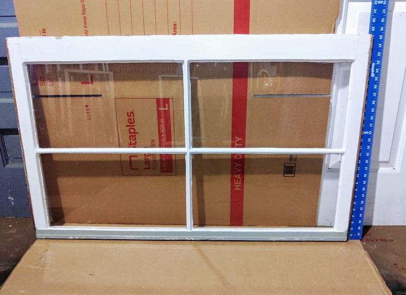 Vintage Wood Windows 4 & 6 Pane Glass Multiple Sizes Repurpose Window ...