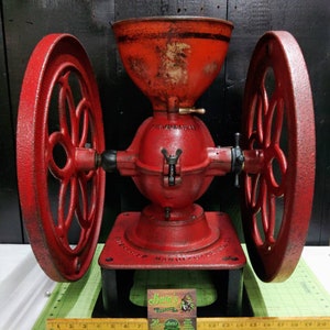 Antique Enterprise No 9 Coffee Grinder 1898 Two Wheel #9 Coffee Mill ...
