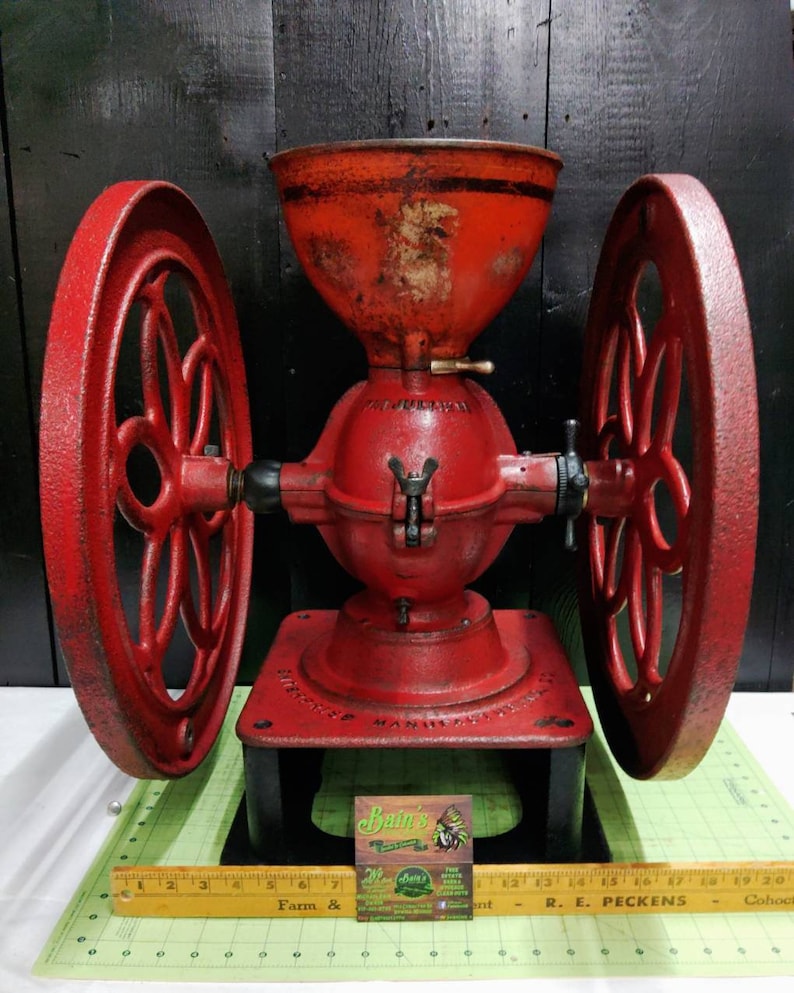 Antique Enterprise No 9 Coffee Grinder 1898 Two Wheel #9 Coffee Mill ...