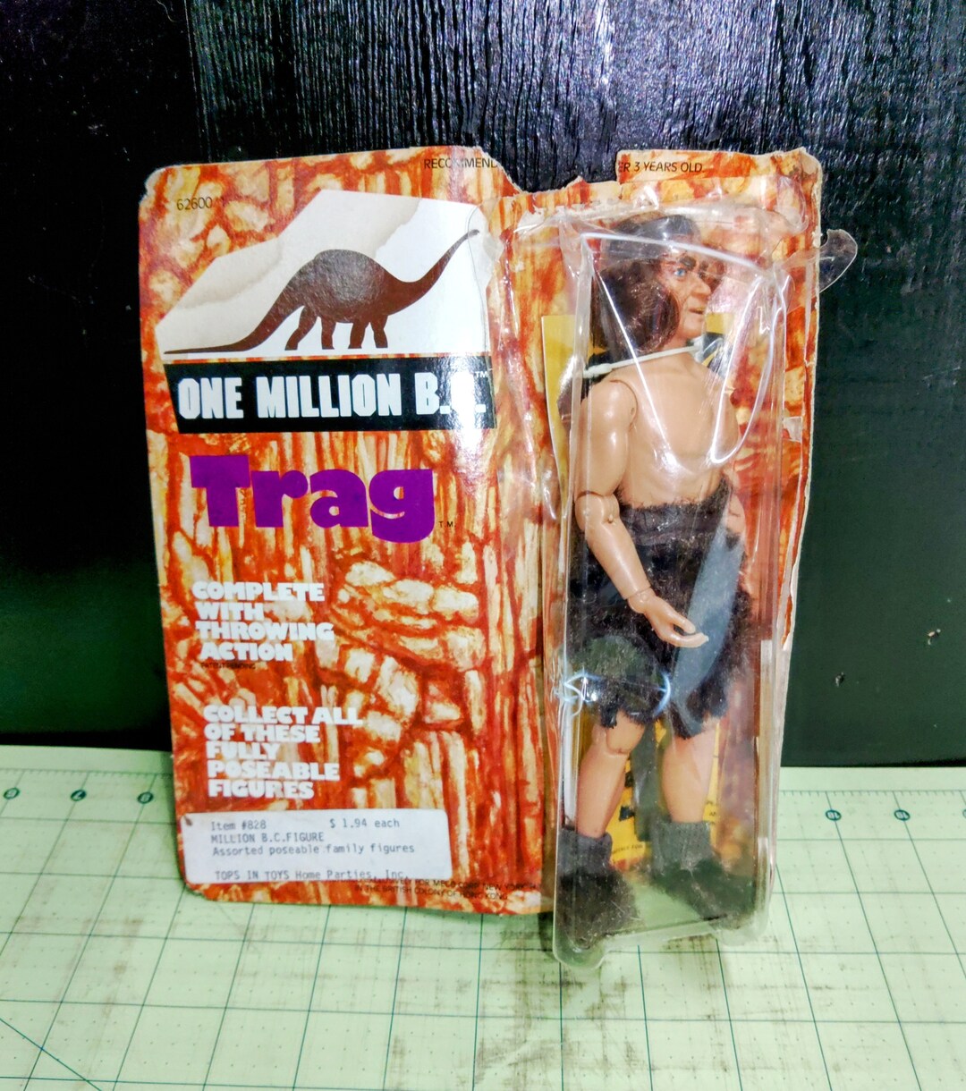 1977 Mego One Million B.C. Trag Caveman Action Figure Complete on ...