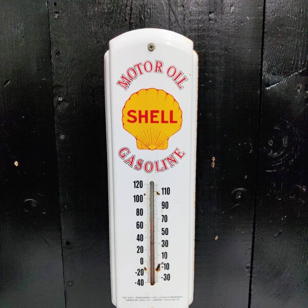Porcelain Shell Gasoline Signs - Etsy