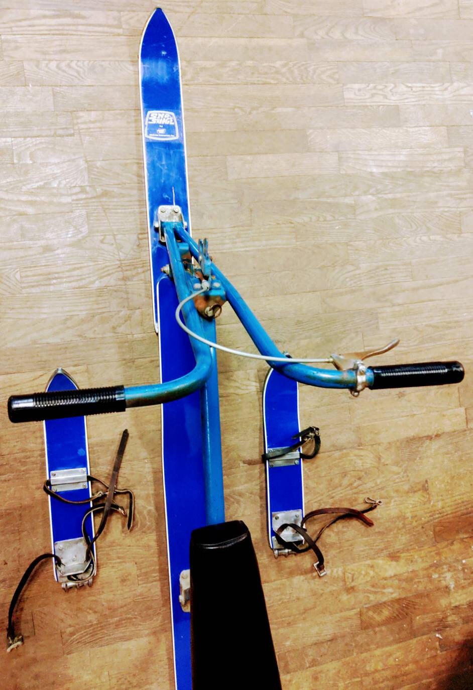 RARE Vintage Ski Bob Michrina Sno Savage Snowmobile Sled Snow Skis ...