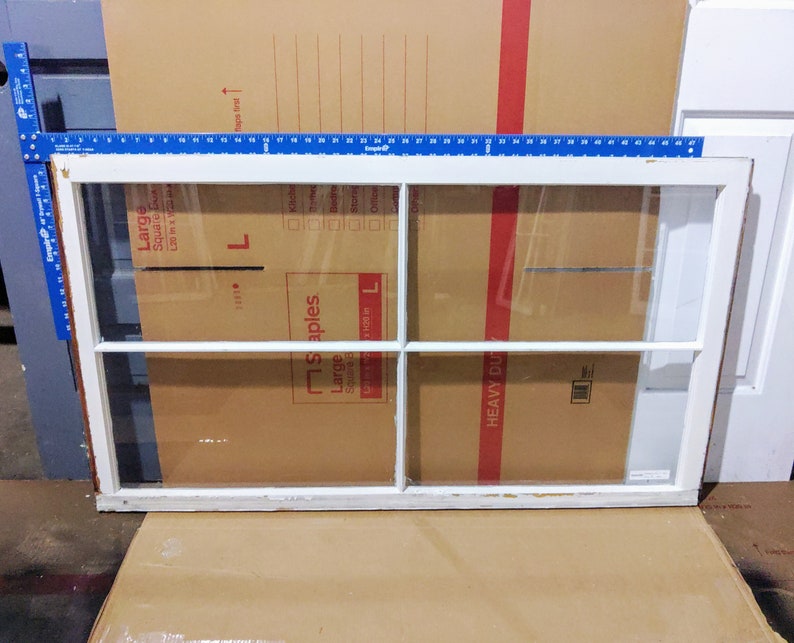 Vintage Wood Windows 4 & 6 Pane Glass Multiple Sizes Repurpose Window ...