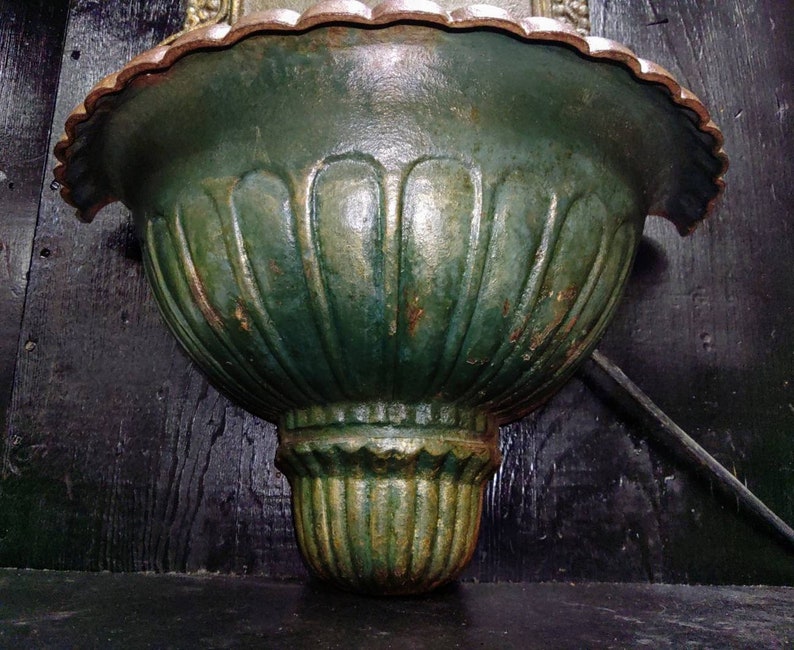 Antique Cast Iron Lions Head Water Fountain French Victorian Garden ...