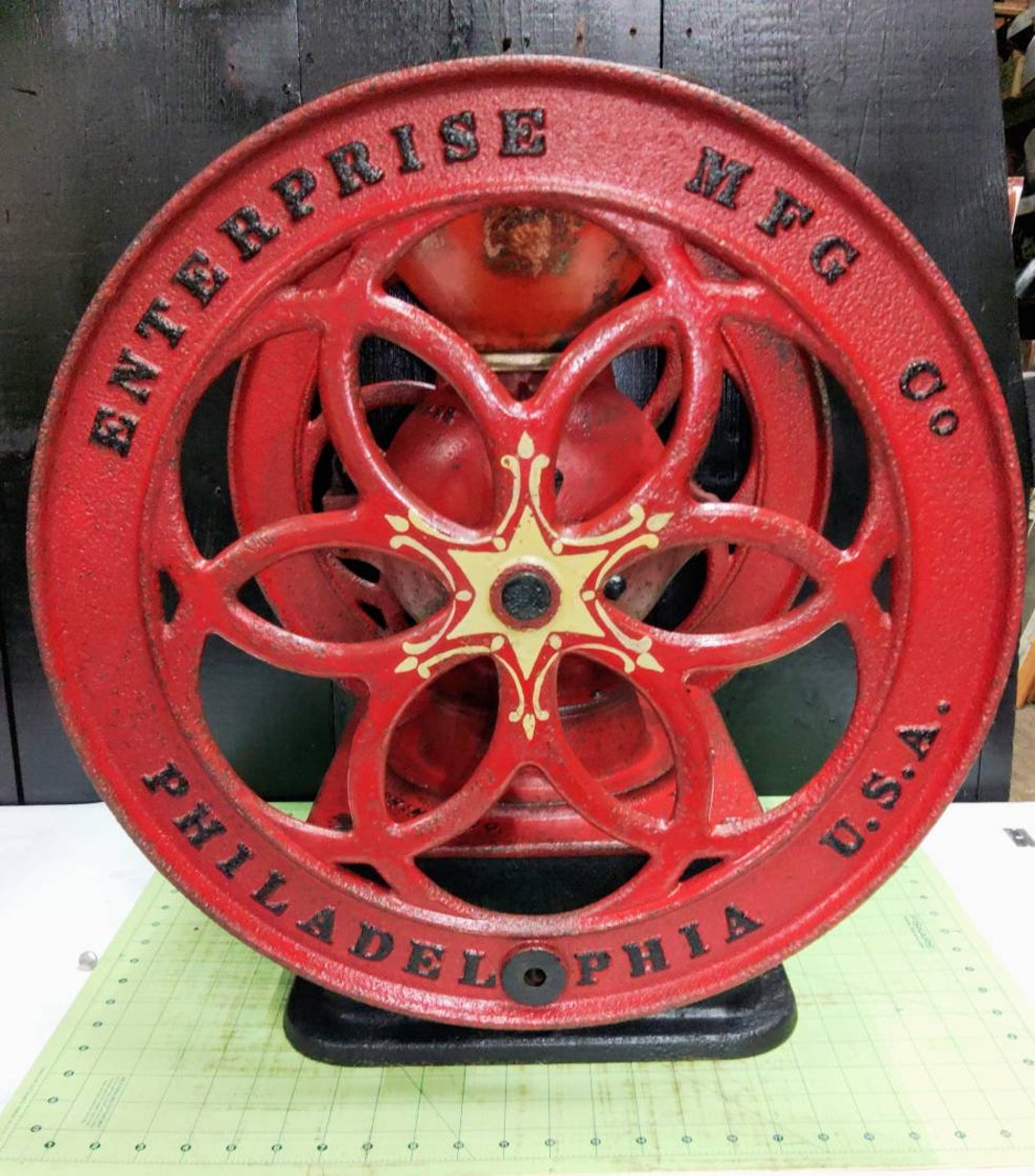 Antique Enterprise No 9 Coffee Grinder 1898 Two Wheel #9 Coffee Mill ...
