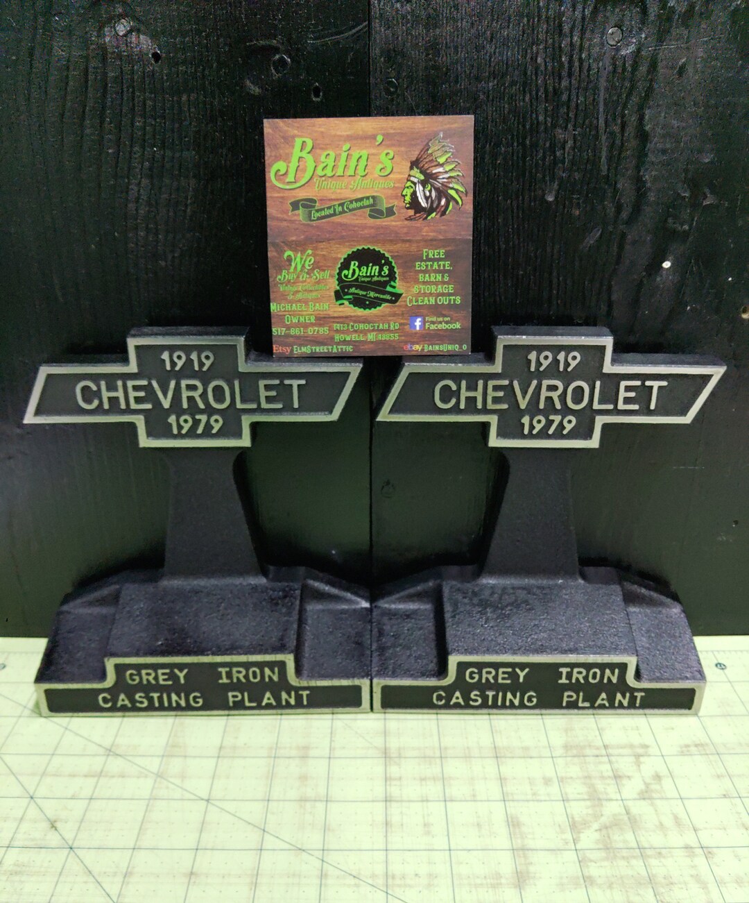 Vintage Chevrolet Collectables & Memorabilia Grey Iron Casting Plant ...