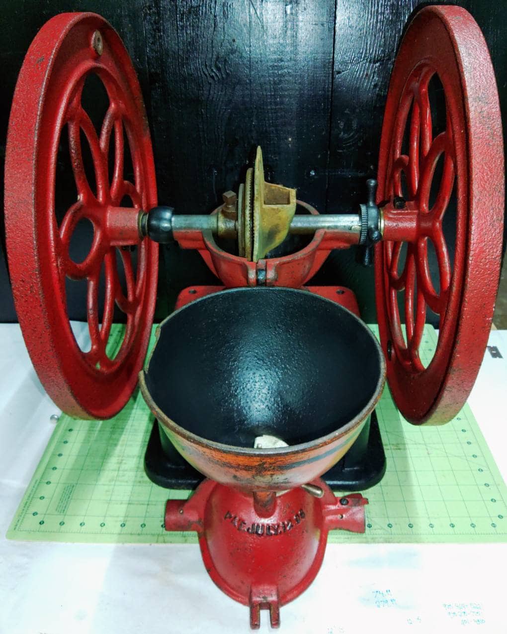 Antique Enterprise No 9 Coffee Grinder 1898 Two Wheel #9 Coffee Mill ...