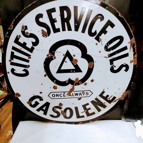 Gas and Oil Porcelain Signs - Etsy