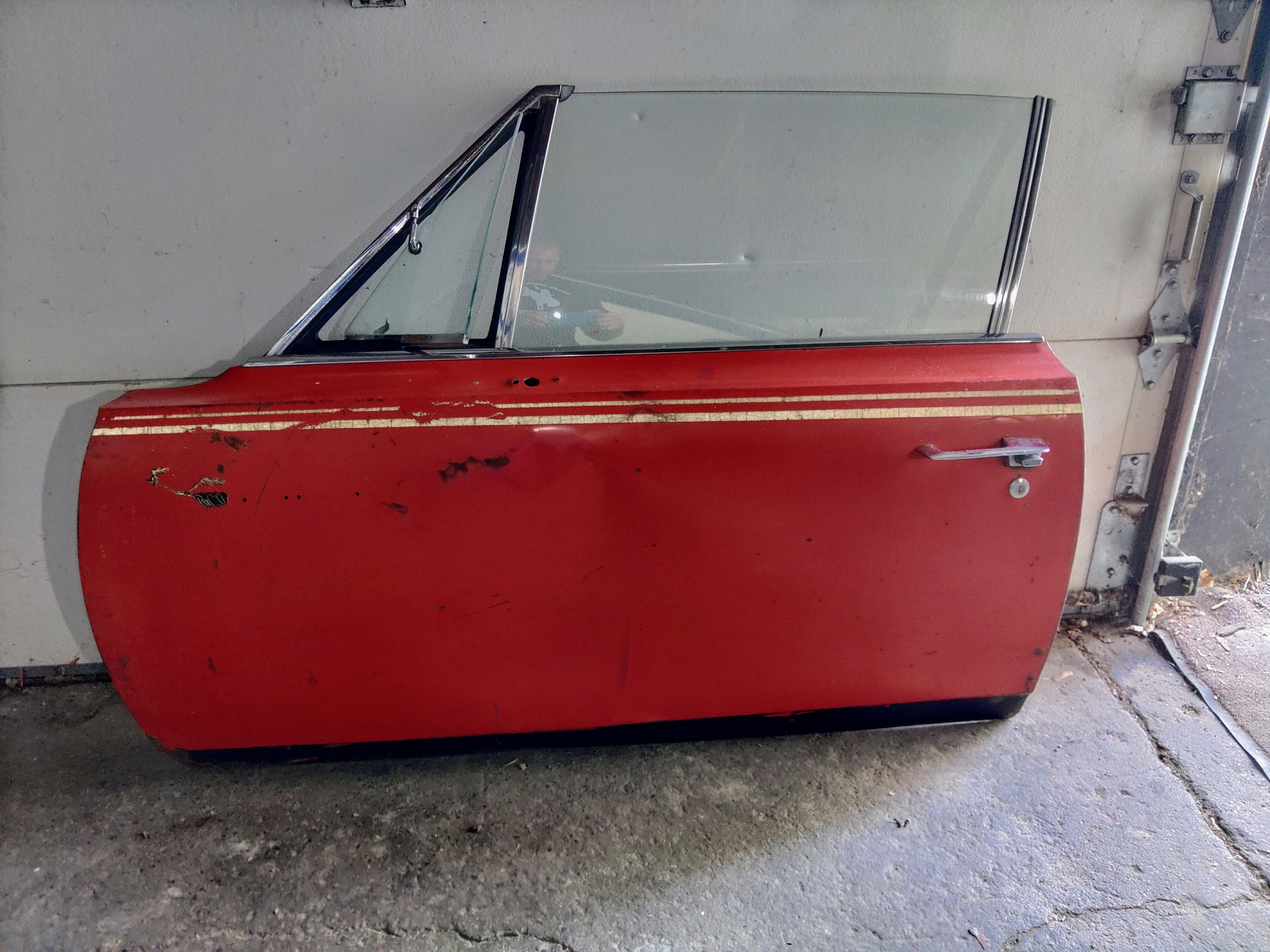 1968 Plymouth Roadrunner Driver Side Door W/rare Black & White ...