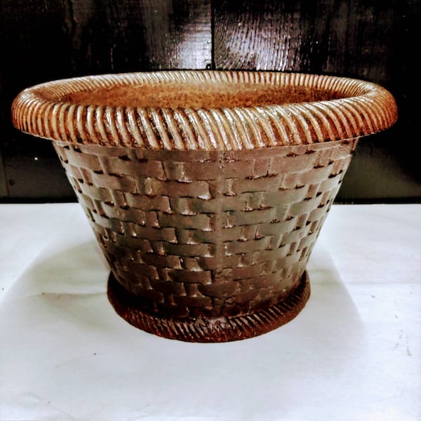 Basket Weave Planter - Etsy