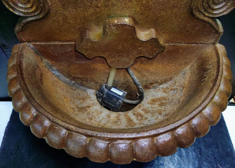 Antique Cast Iron Lions Head Water Fountain French Victorian Garden ...