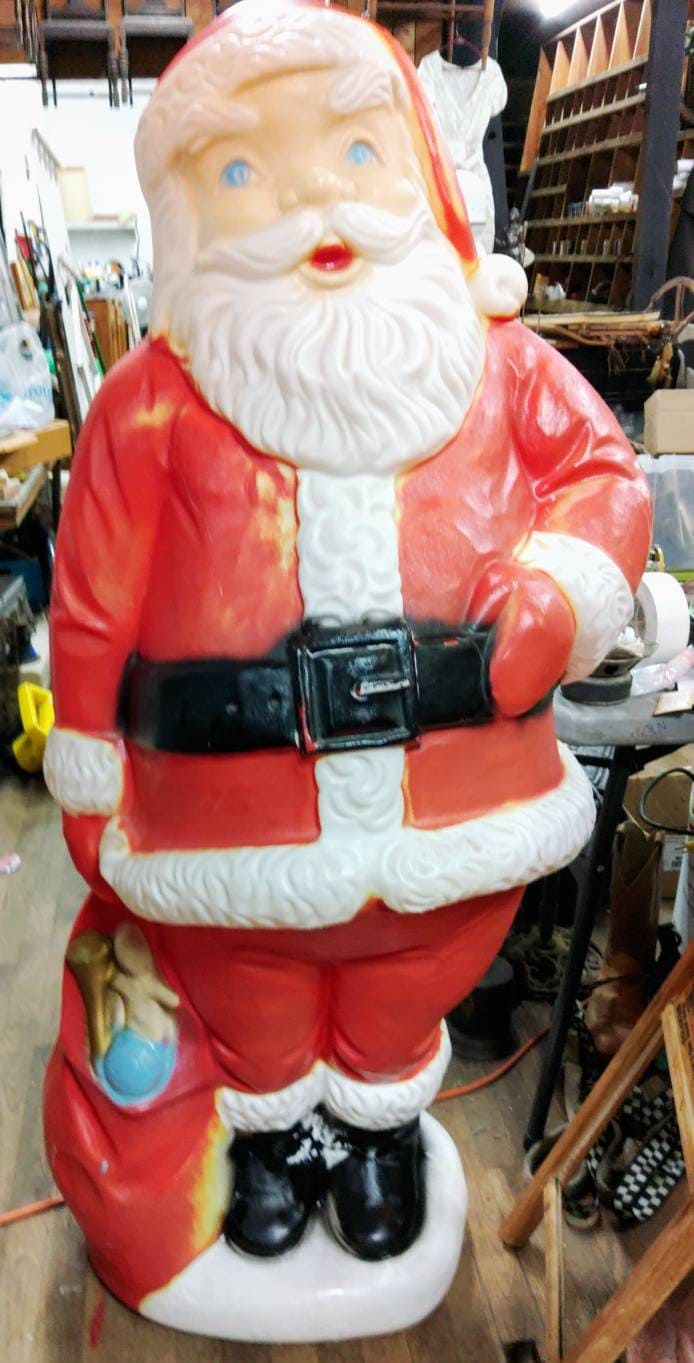 Vintage Blow Mold Santa