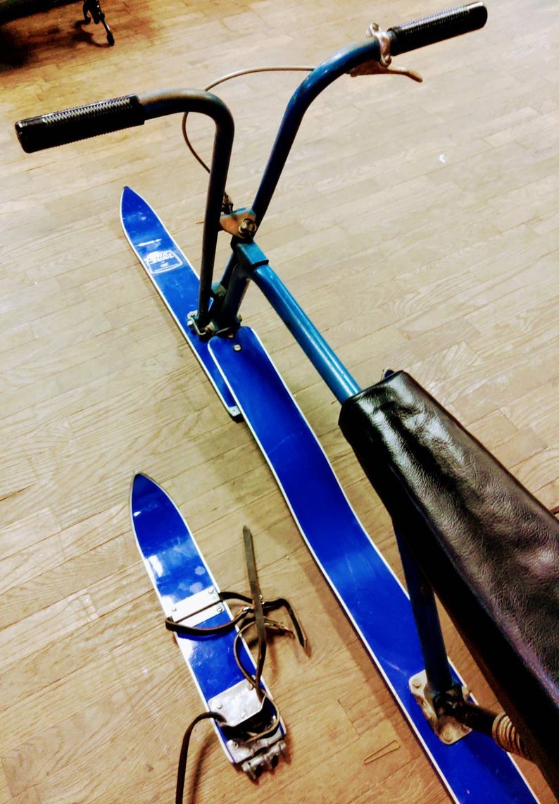RARE Vintage Ski Bob Michrina Sno Savage Snowmobile Sled Snow Skis ...