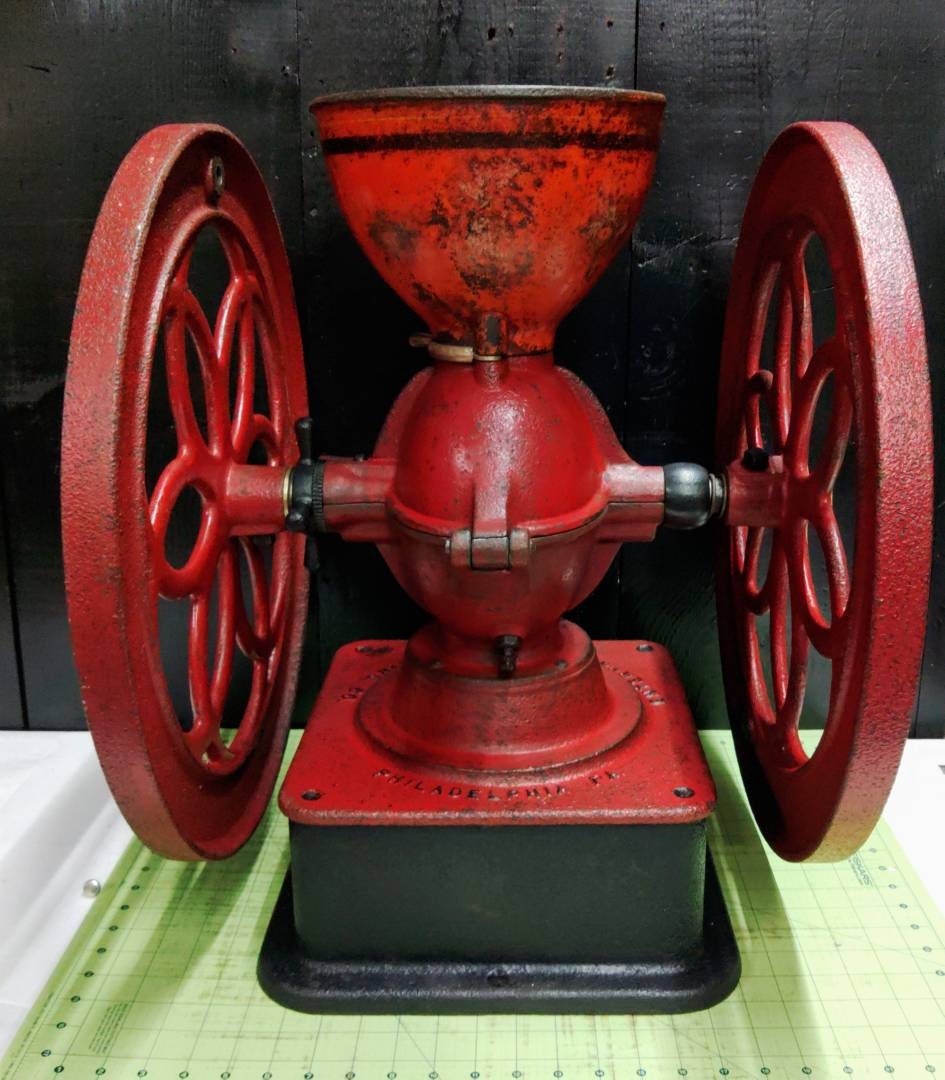 Antique Enterprise No 9 Coffee Grinder 1898 Two Wheel #9 Coffee Mill ...