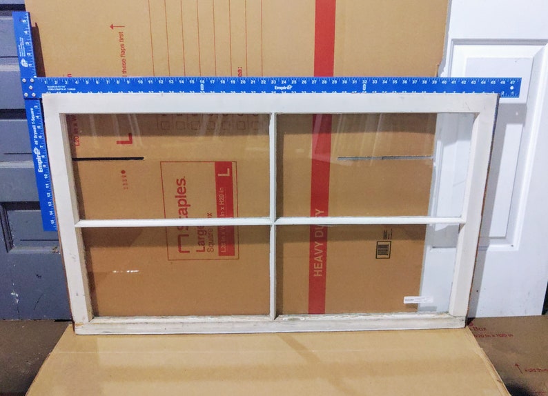 Vintage Wood Windows 4 & 6 Pane Glass Multiple Sizes Repurpose Window ...