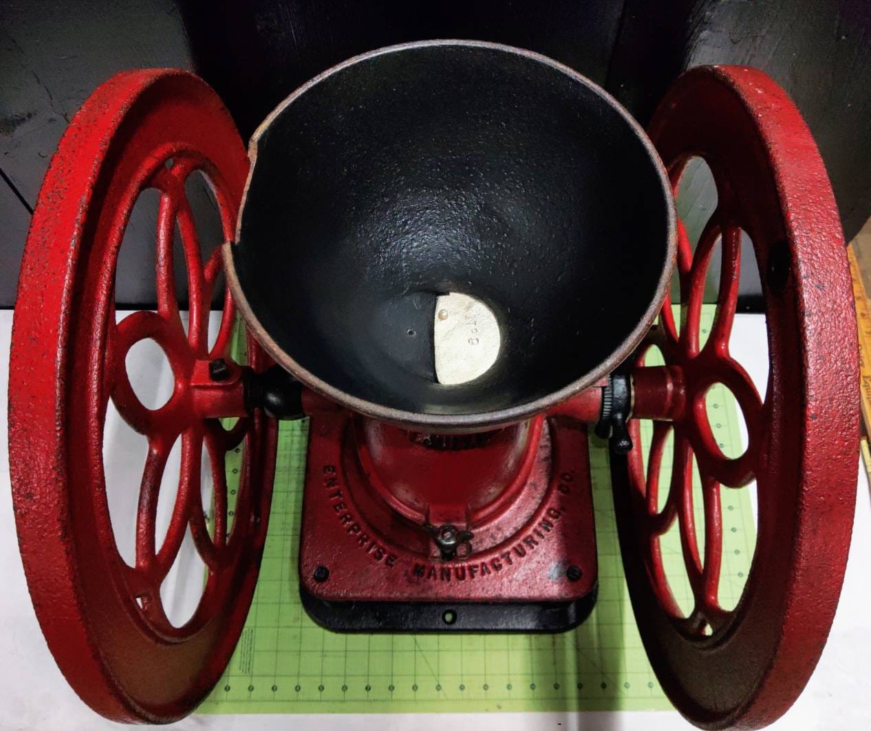 Antique Enterprise No 9 Coffee Grinder 1898 Two Wheel #9 Coffee Mill ...