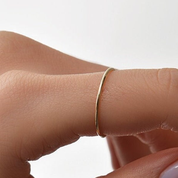 Thin Gold Ring - Etsy
