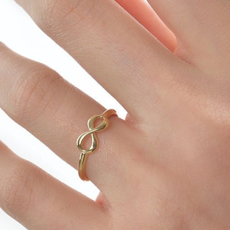 Gold Infinity Ring - Etsy