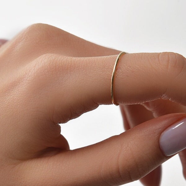 Thin Gold Ring - Etsy