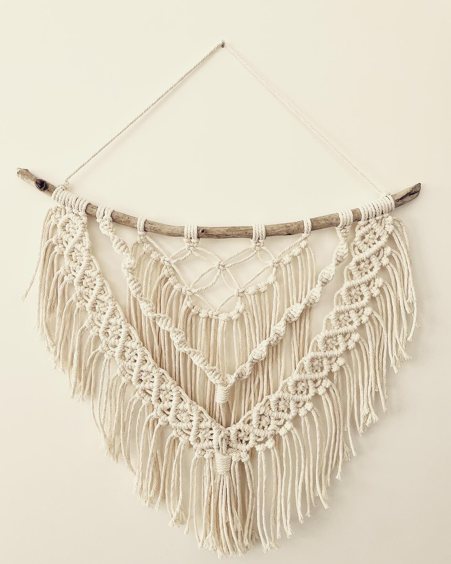 Macramé boho / bohemian / bohemian style / wall decoration / | Etsy