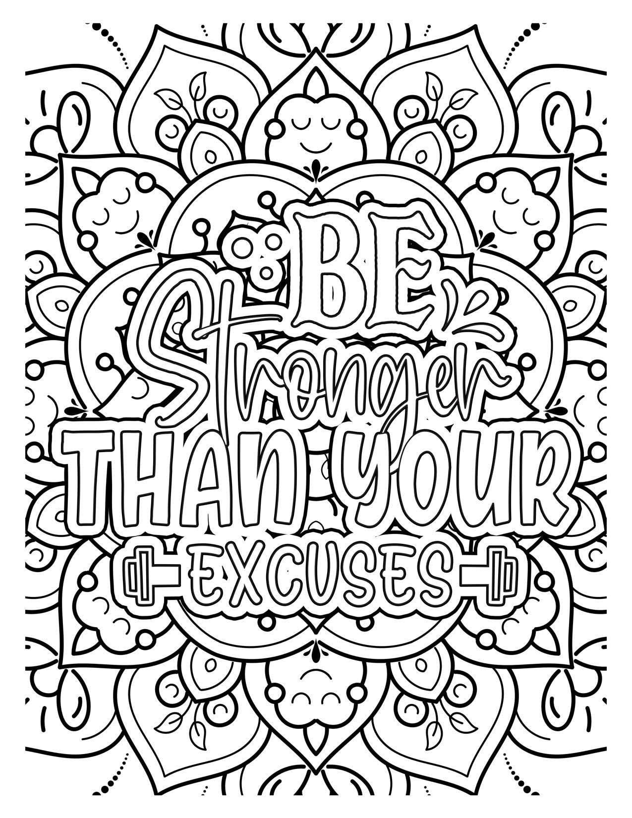 50 Mental Health Affirmation Coloring Pages - Etsy