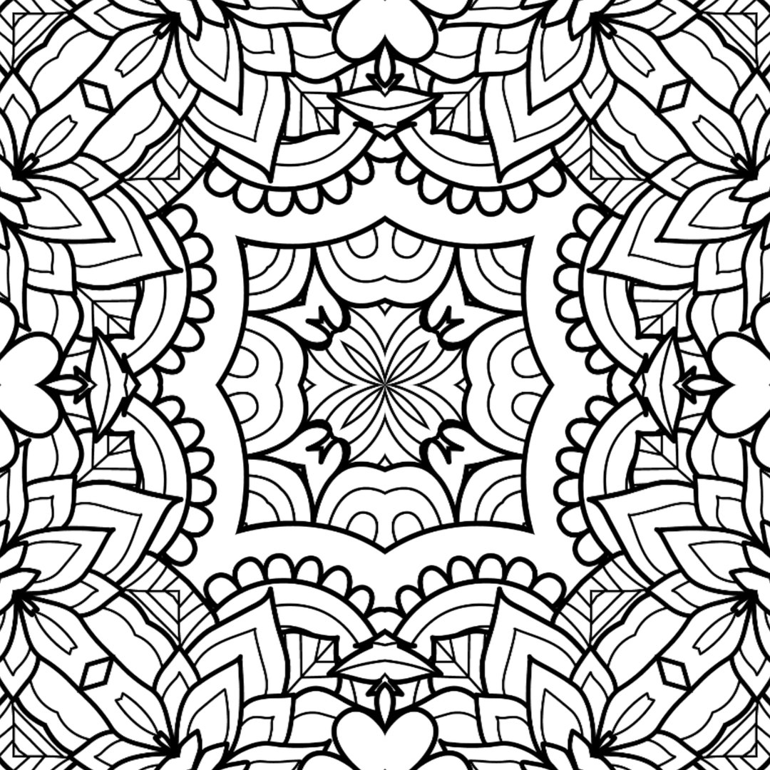 Cool Mandala Coloring Pages - Etsy