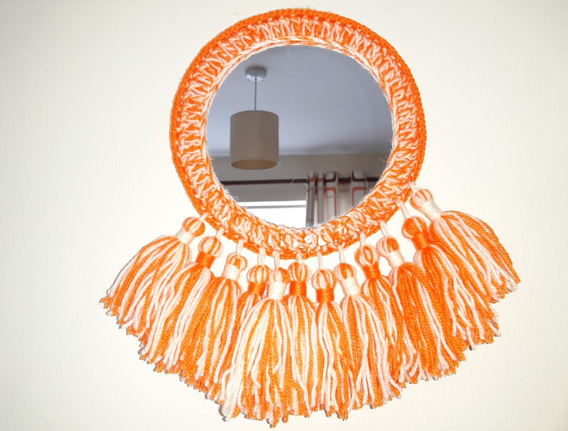 CROCHET MIRROR FRAME - Etsy