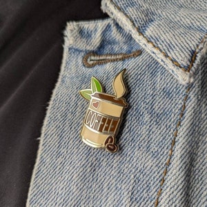 Coffee Lover 1.5" Hard Enamel Pin - Etsy