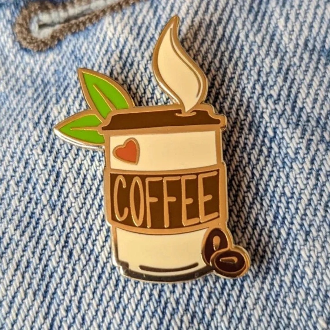 Coffee Lover 1.5" Hard Enamel Pin - Etsy