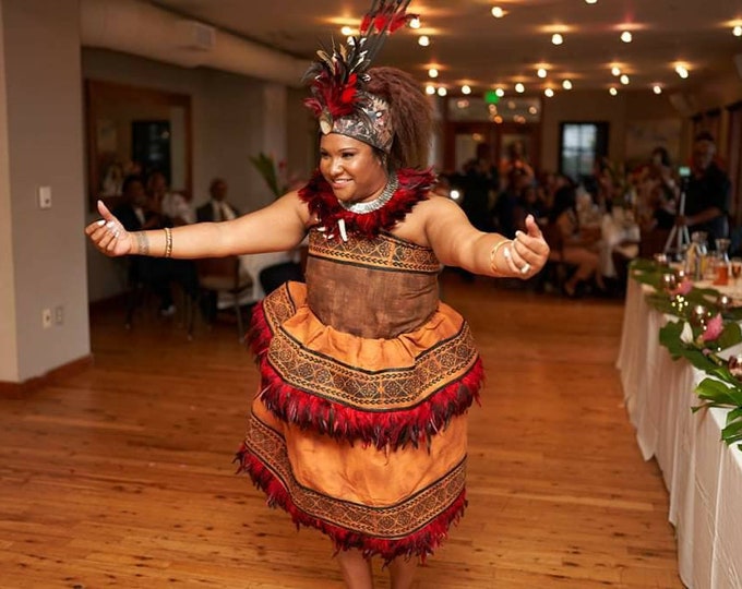 Samoan Taualuga Outfit (customize Color Preferences) - Etsy