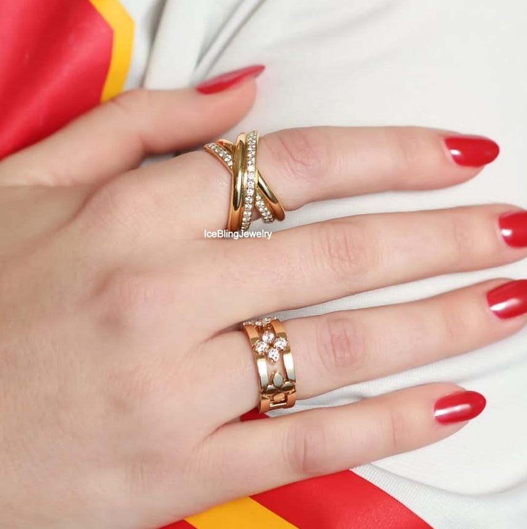 Roberto Coin Love in Verona Band With Scattered Diamond, 14k Yellow ...
