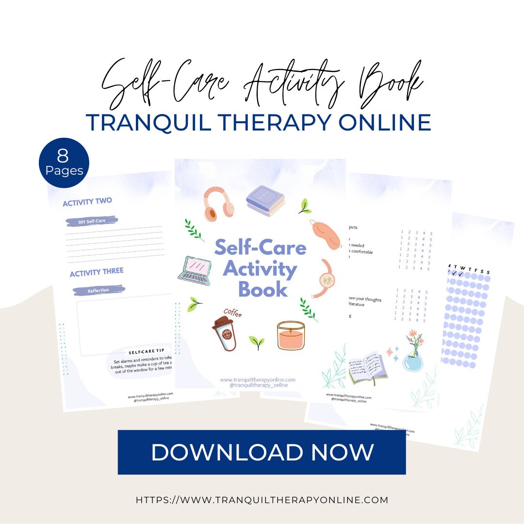 Instant Download Self Care Needs Activity Book - Printable Self-help ...