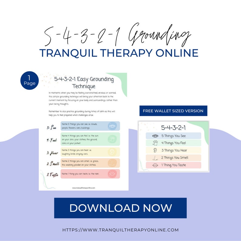 5-4-3-2-1 Grounding Technique | Grounding | Relaxation | Self Care ...