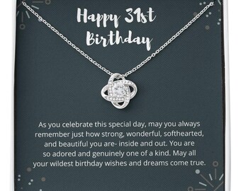 31st Birthday Necklace - Etsy