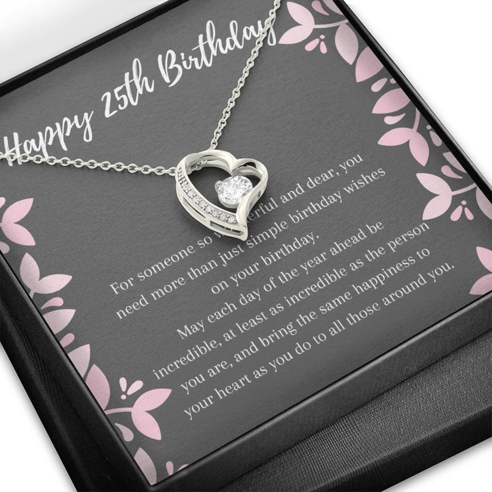 25th Birthday Gift Necklace For Women Happy 25th Birthday Etsy UK 25th-birthday-gift-necklace-for-women-happy-25th-birthday-etsy-uk