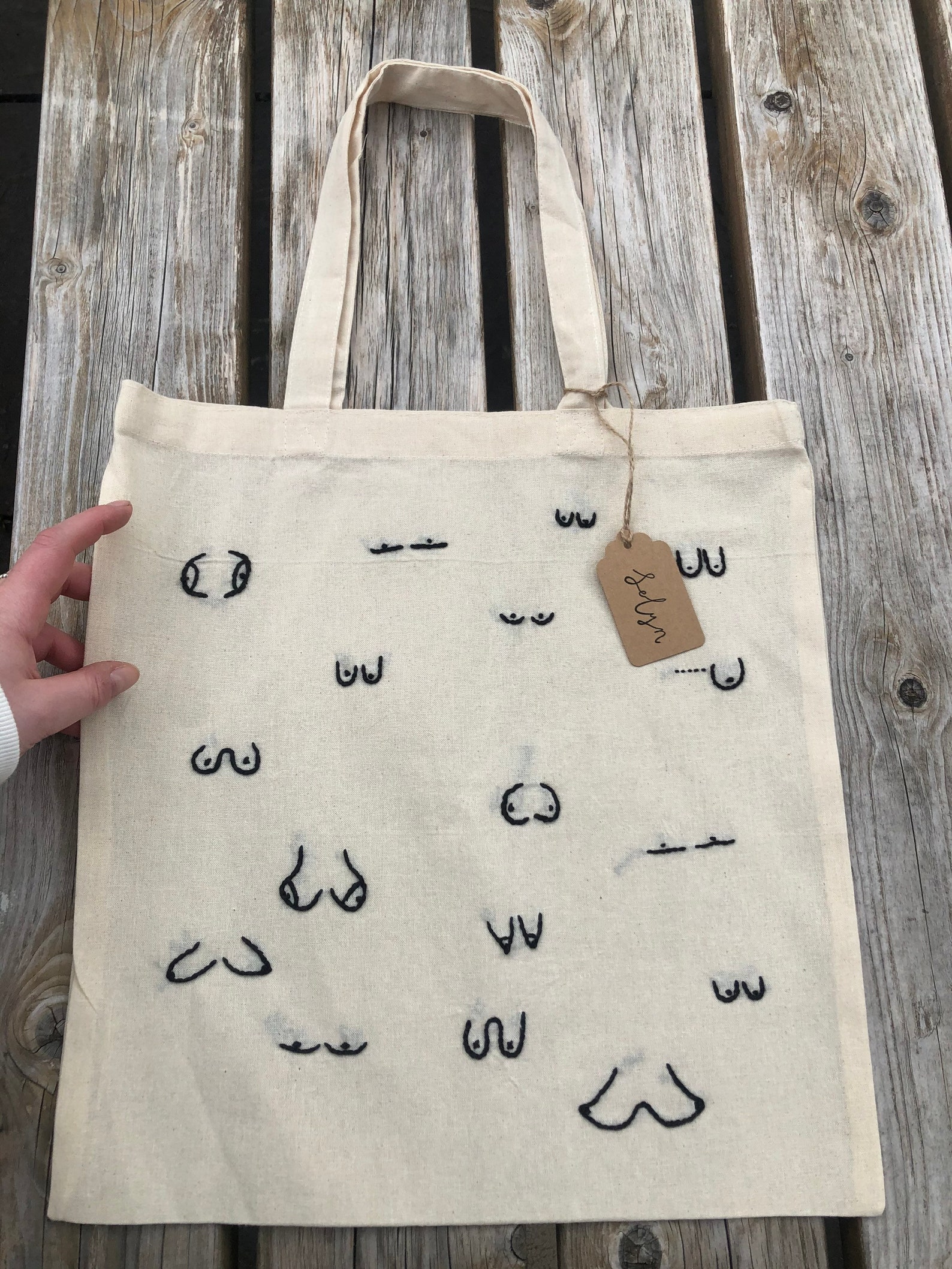 Boobie Tote Bag Boob Bag Tote Bag Female Chest Bag Etsy