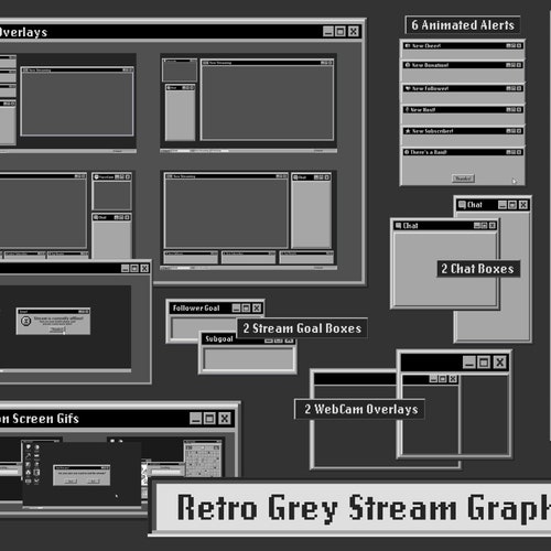 Retro CRT Twitch Overlay Stream Package - Etsy